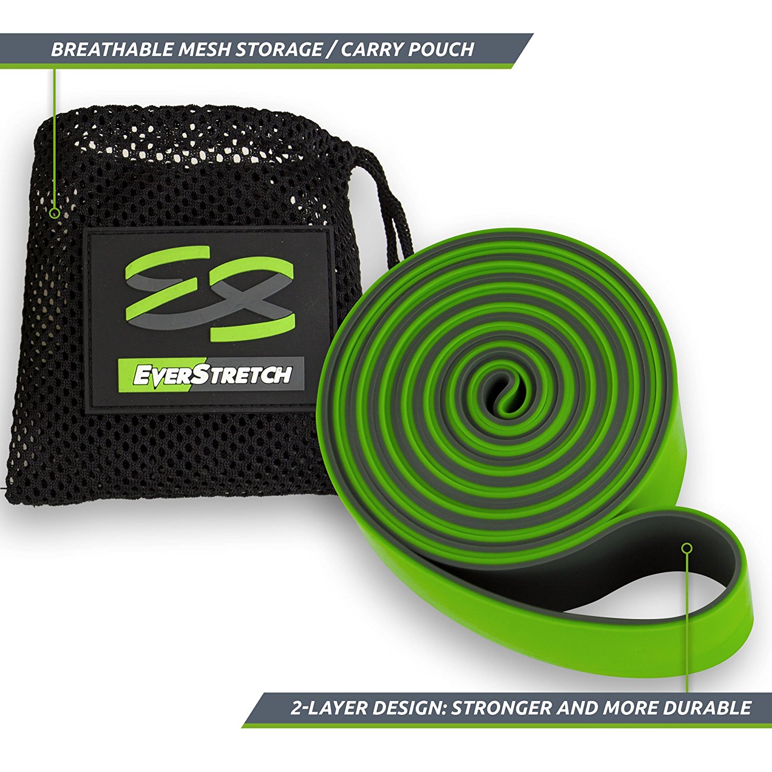 EverStretch Premium 2-layer Dance Ballet Stretch Band • Total Online Gym